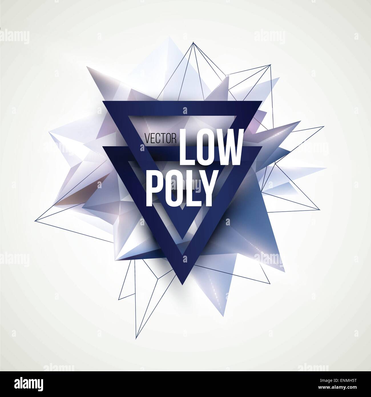 Low poly triangular background. Design element. Vector illustration EPS 10 Stock Vector Image ...