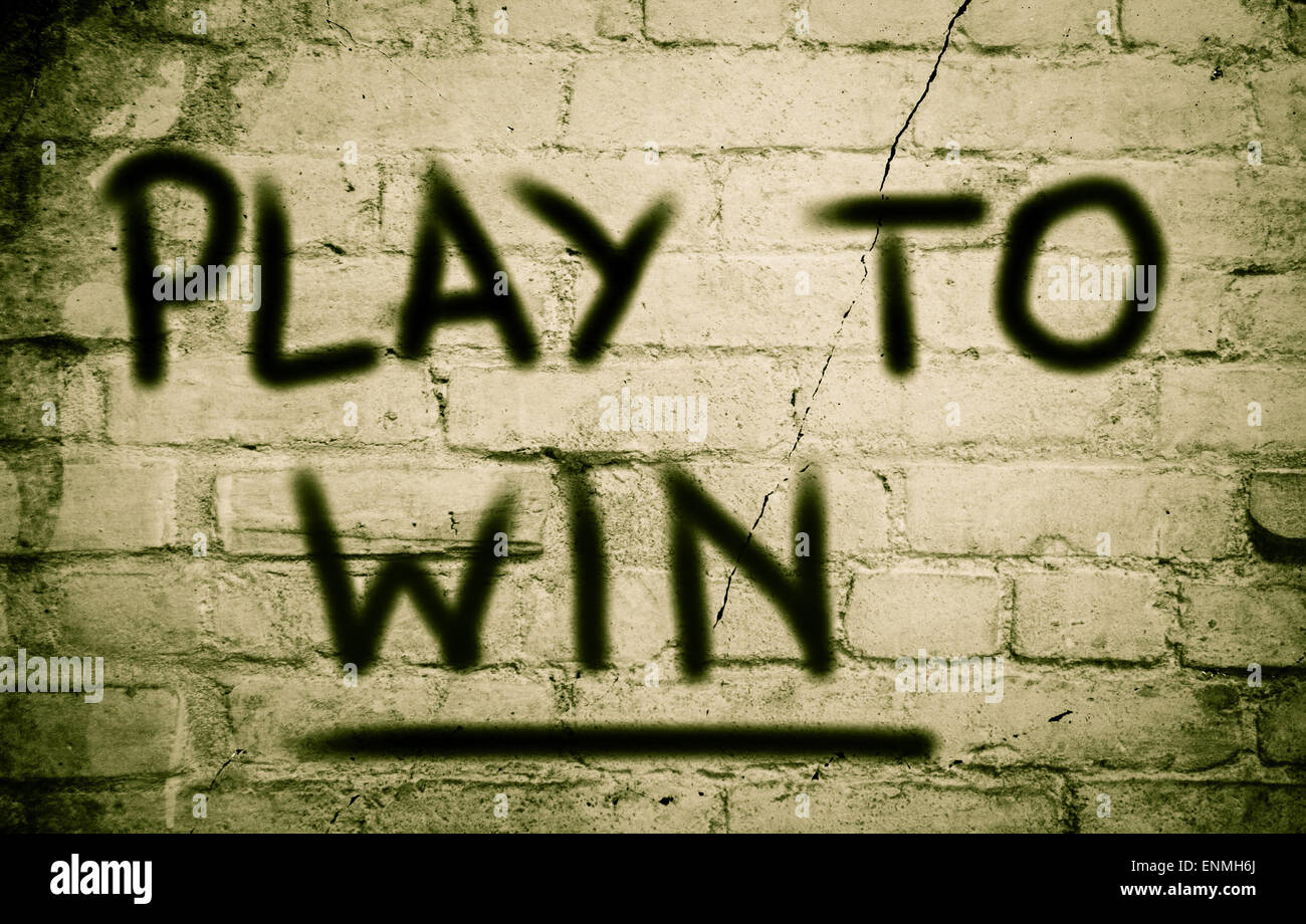 Play To Win Concept Stock Photo - Alamy