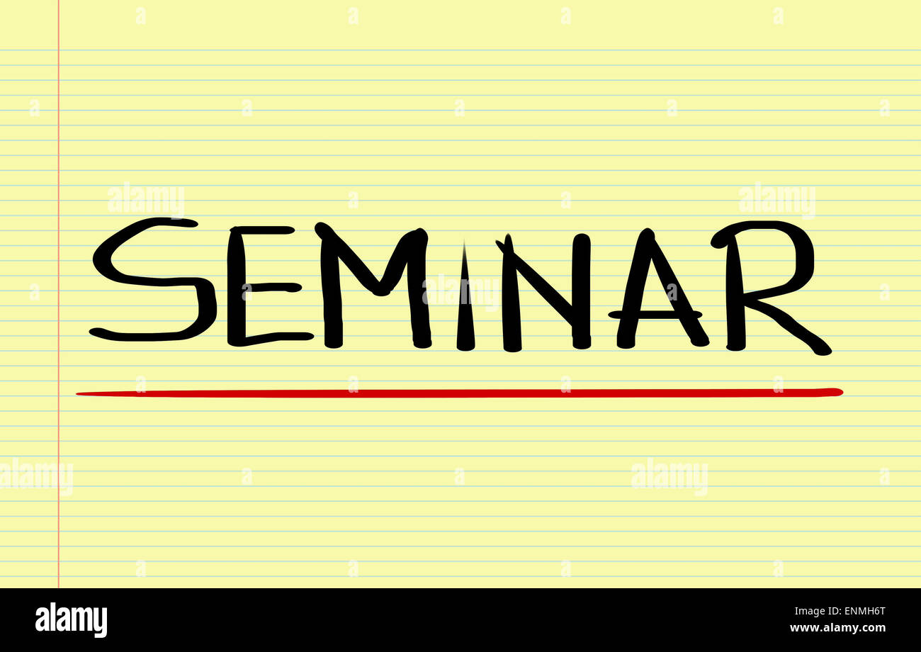 Seminar word hi-res stock photography and images - Alamy