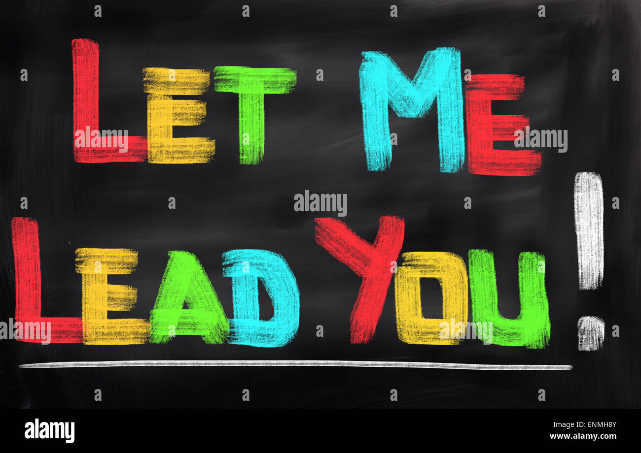 Let Me Lead You Concept Stock Photo - Alamy