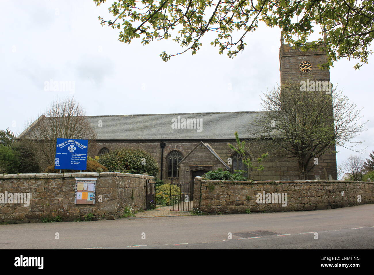 madron church in penwith west cornwall Stock Photo - Alamy
