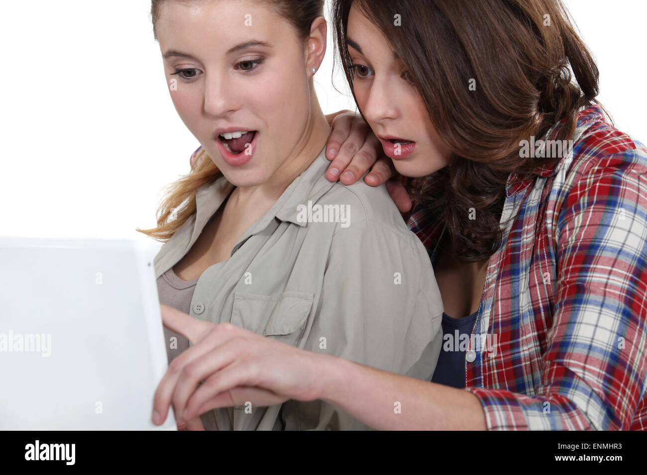 Friends reading a letter hi-res stock photography and images - Alamy