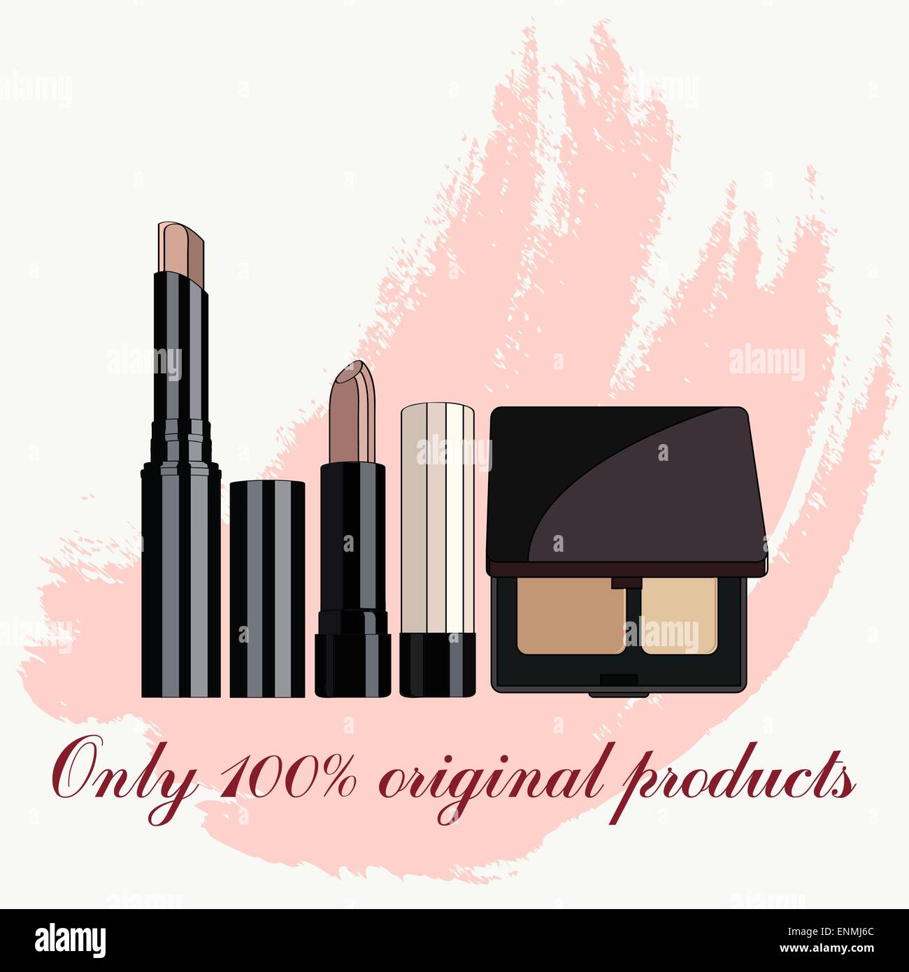 set of cosmetic concealer. vector illustration for promotional items ...