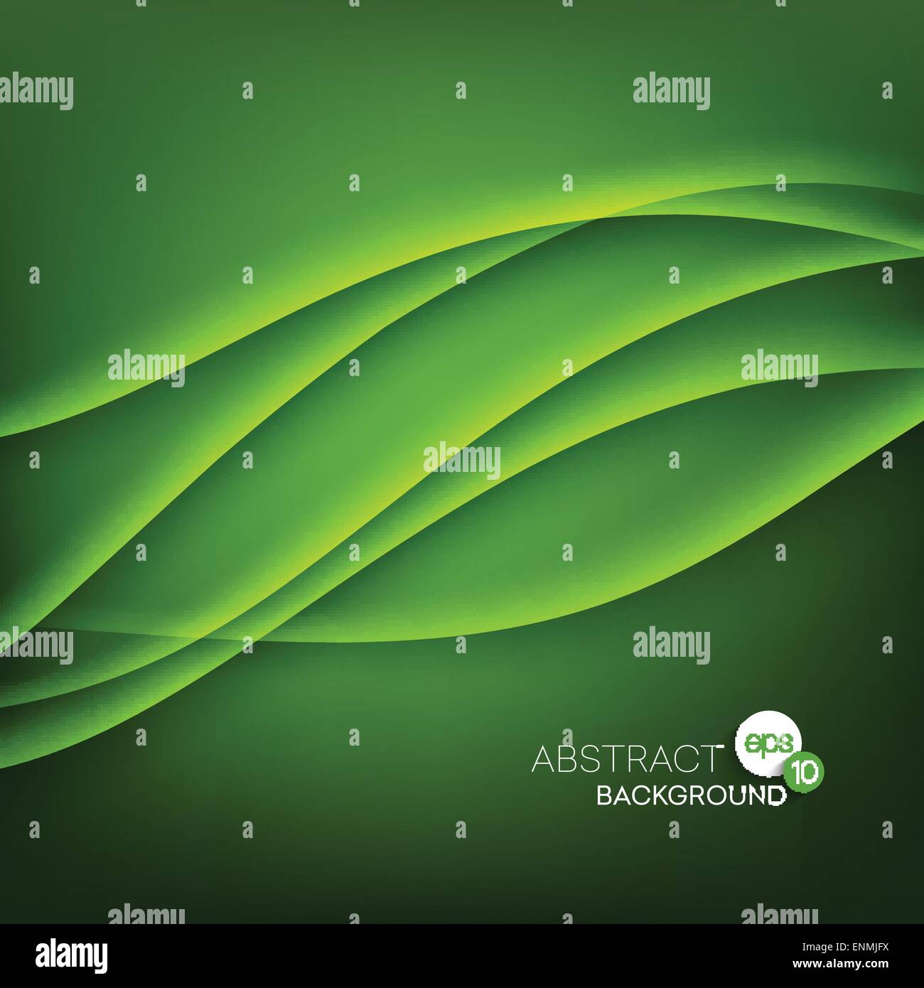 Abstract green wave background. Vector illustration EPS 10 Stock Vector ...