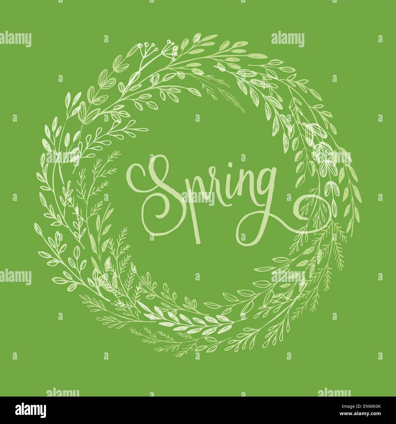 Spring wreath hi-res stock photography and images - Alamy