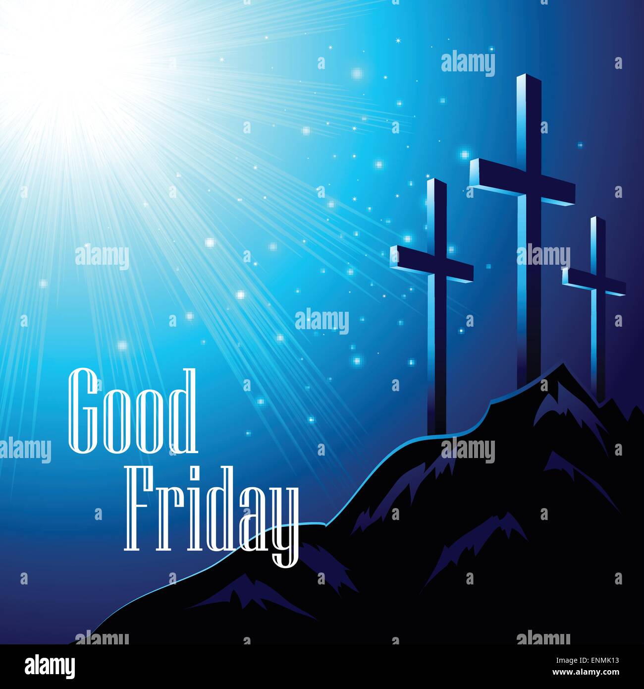 Good Friday. Vector illustration with the image of Calvary EPS10 Stock ...
