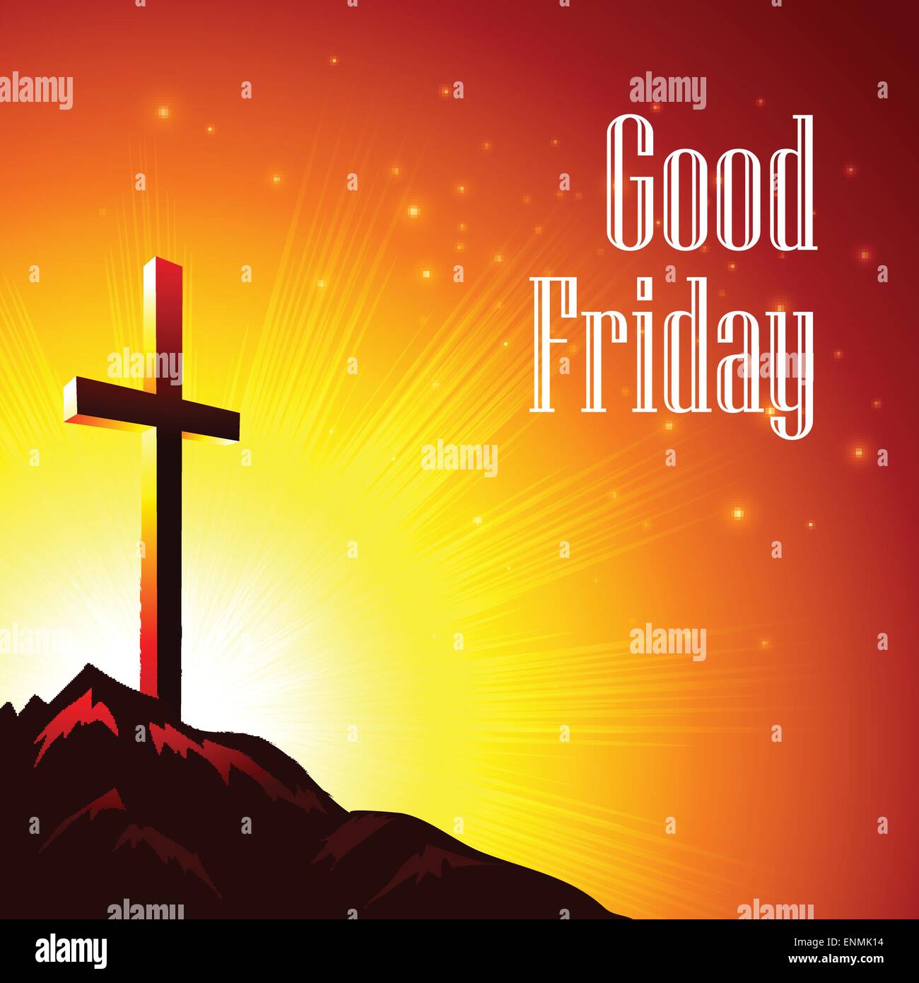 Good Friday. Vector illustration with the image of Calvary EPS10 Stock ...