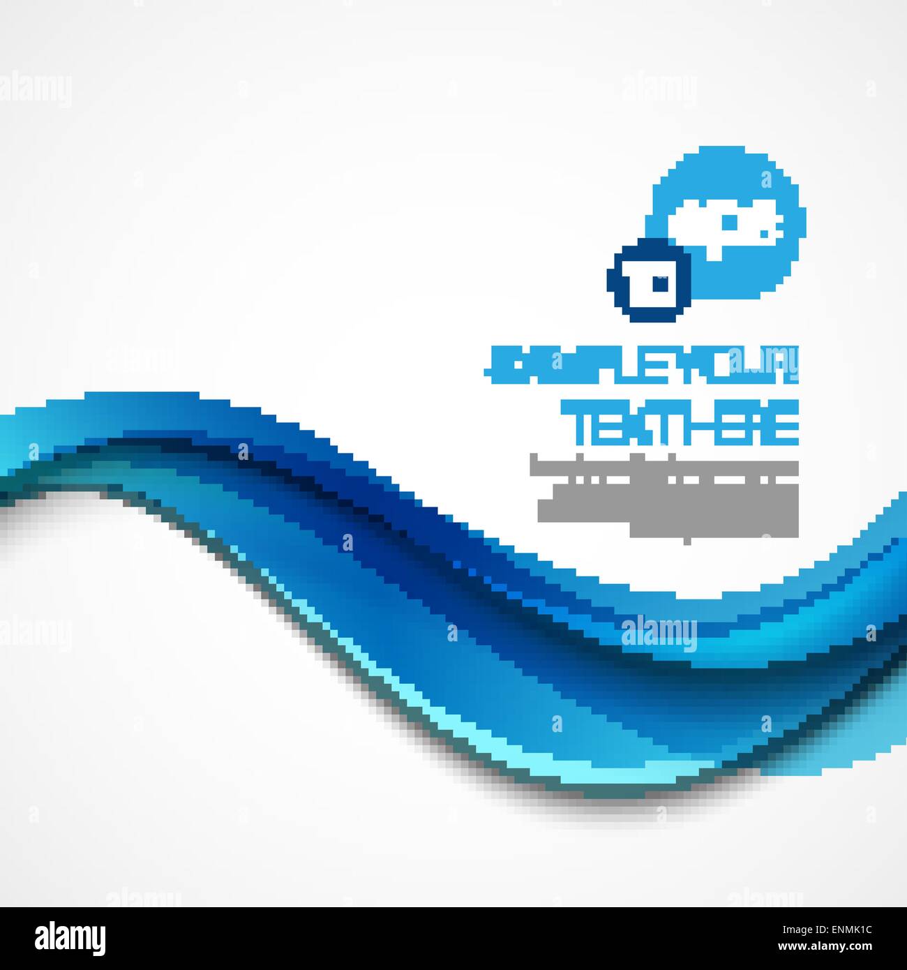 Blue wave vector hi-res stock photography and images - Alamy