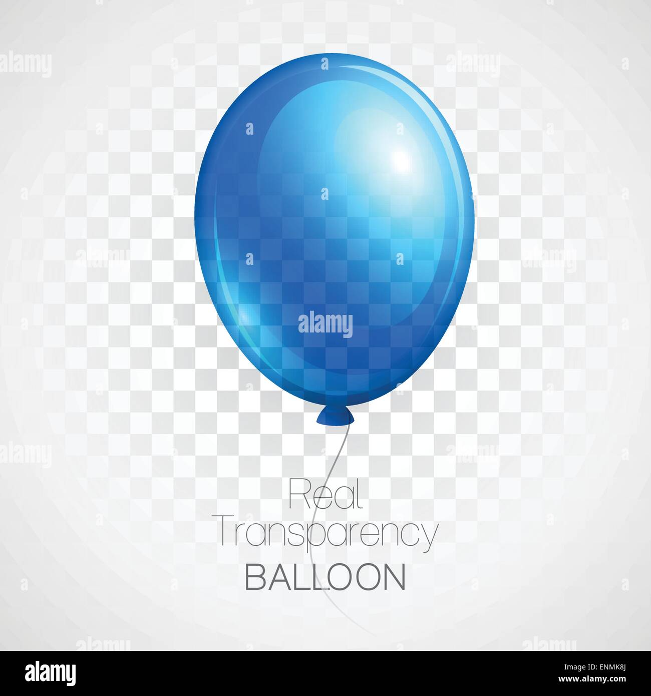 Festive Balloons real transparency. Vector illustration EPS 10 Stock ...