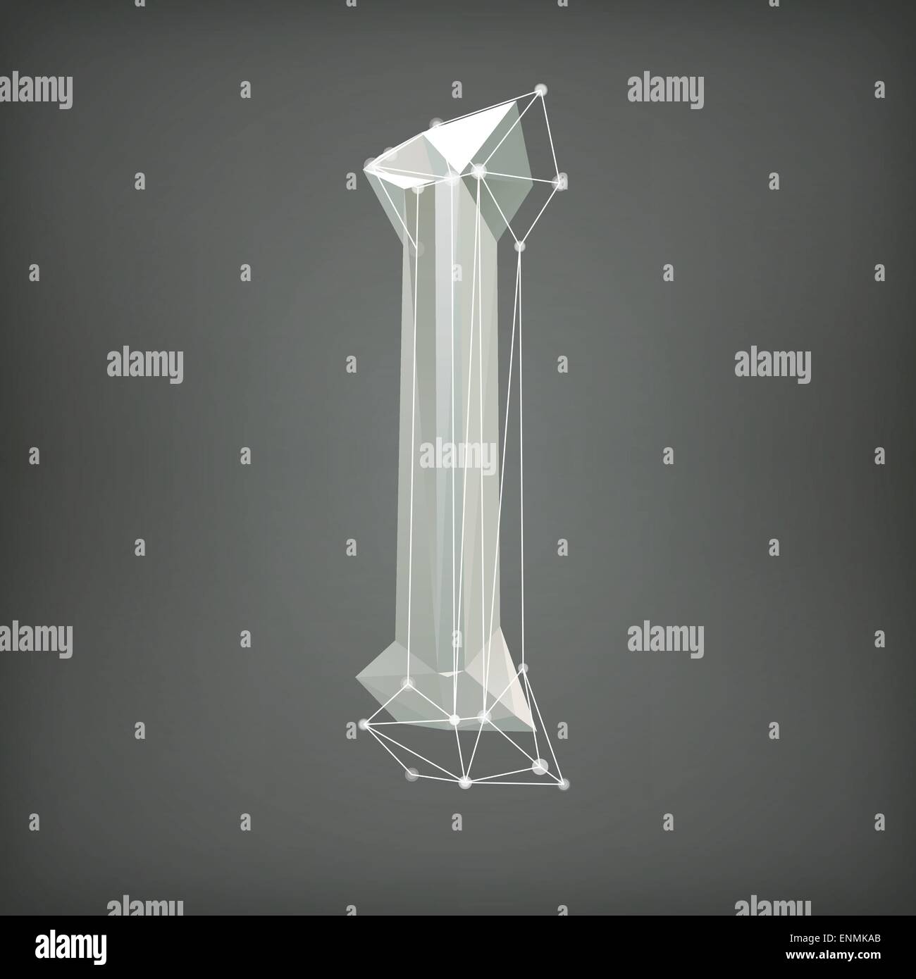 Low poly alphabet. Letter. Vector illustration EPS 10 Stock Vector ...