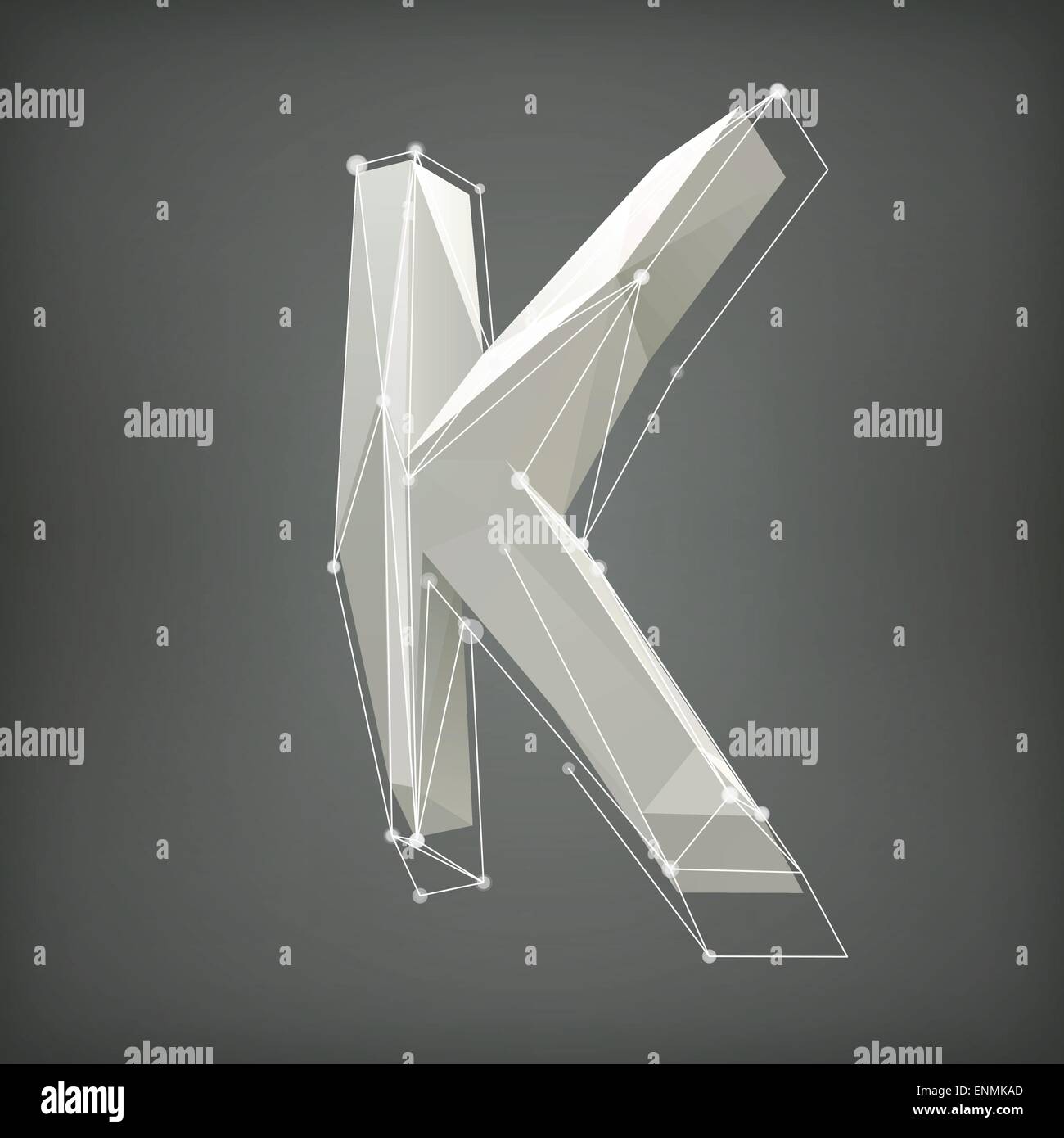 Low poly letters Stock Vector Images - Alamy