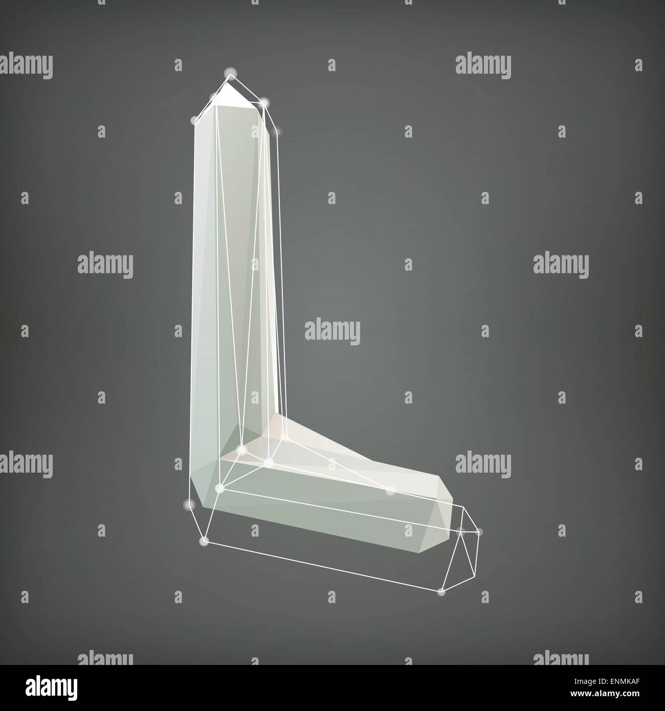 Low poly alphabet. Letter. Vector illustration EPS 10 Stock Vector ...