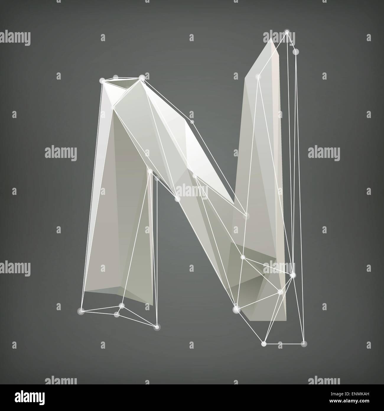 Low poly alphabet. Letter. Vector illustration EPS 10 Stock Vector ...