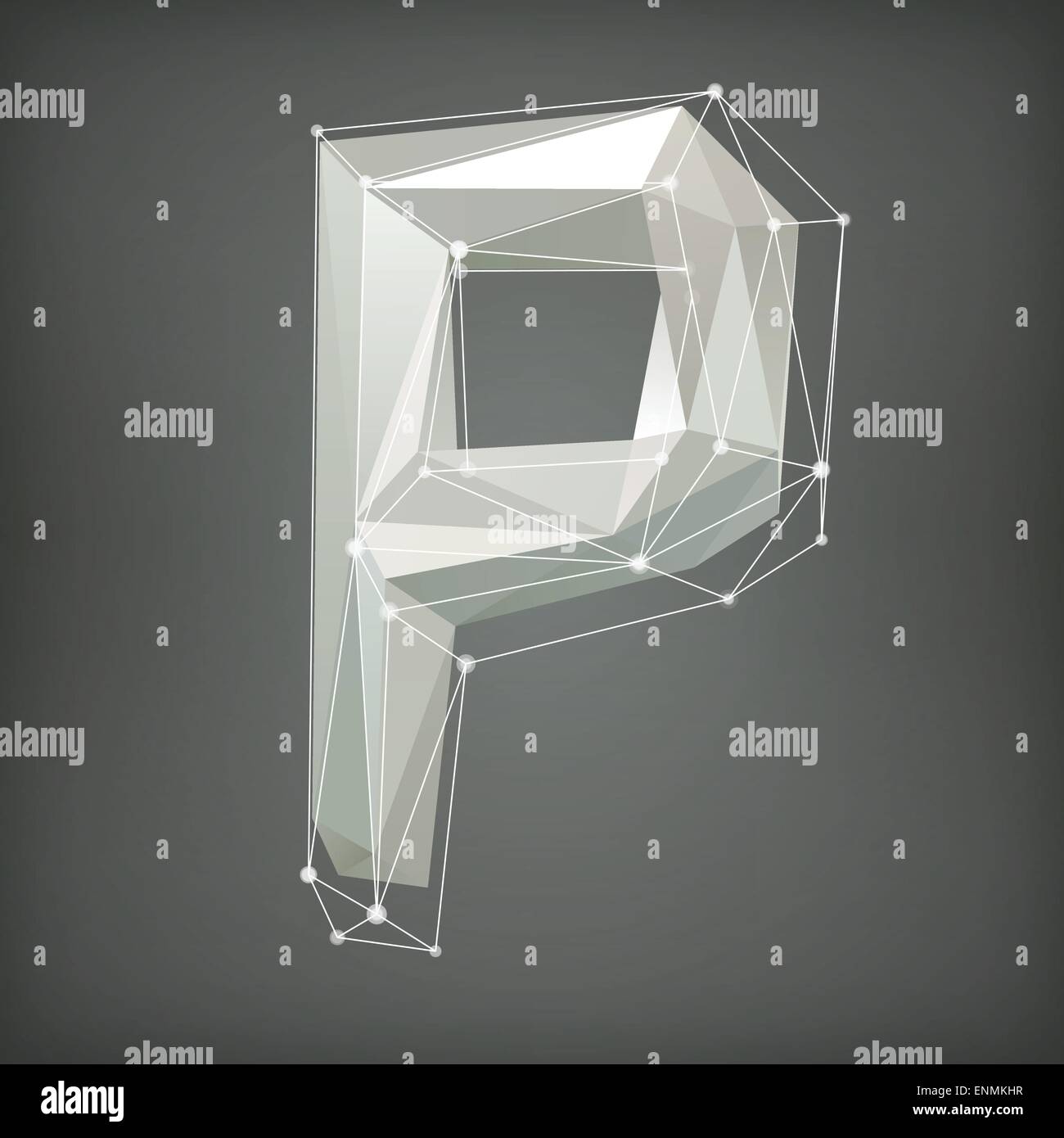 Low poly alphabet. Letter. Vector illustration EPS 10 Stock Vector ...