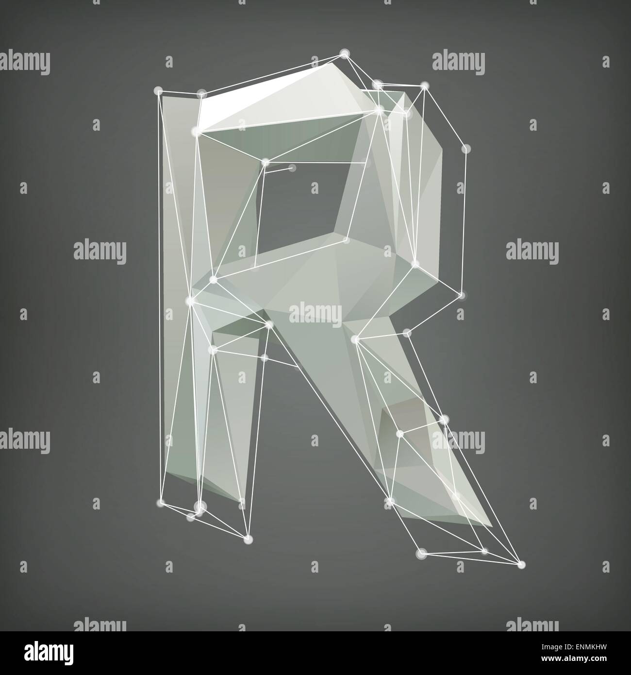 Low poly alphabet. Letter. Vector illustration EPS 10 Stock Vector ...