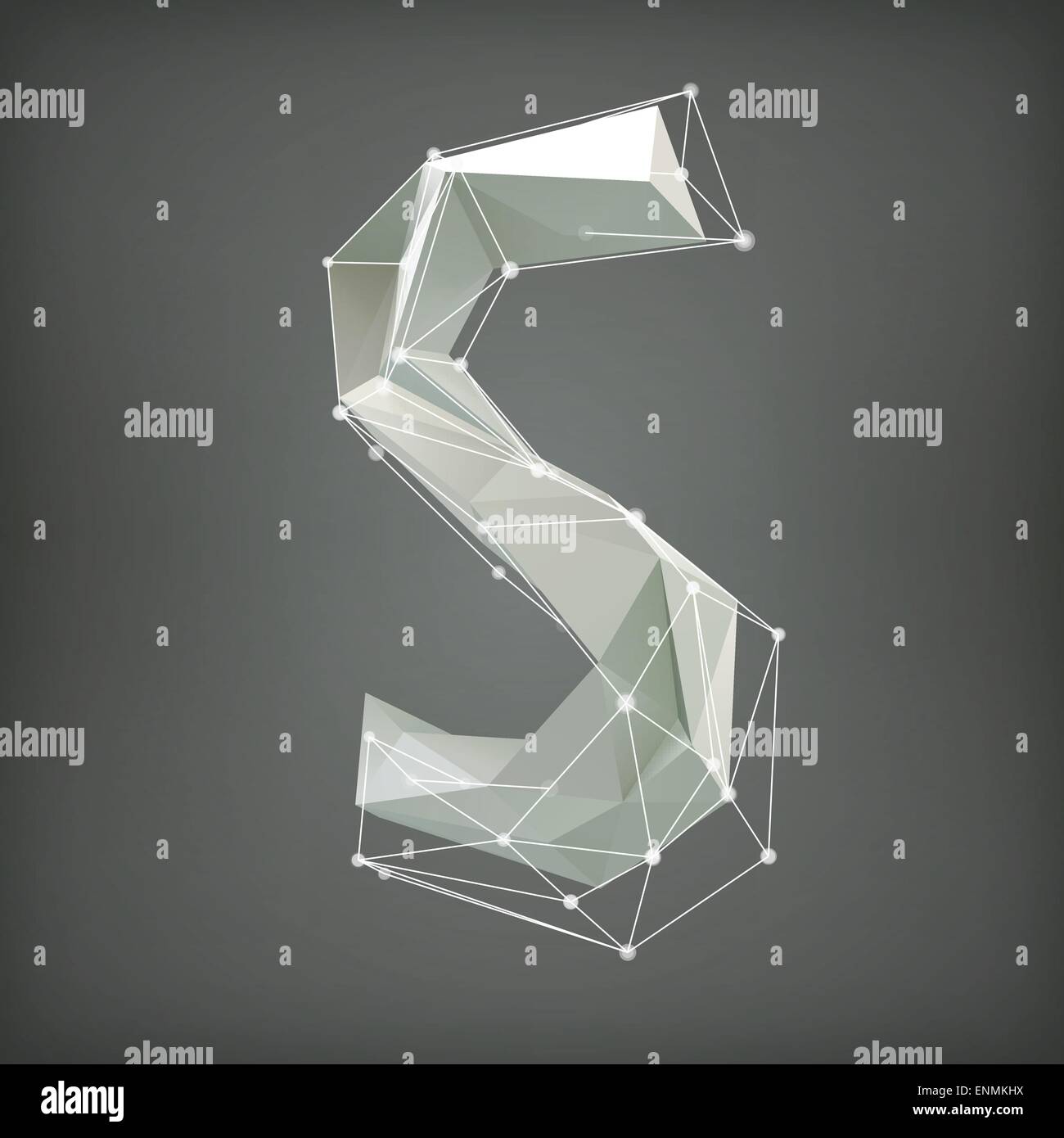 Low poly alphabet. Letter. Vector illustration EPS 10 Stock Vector ...