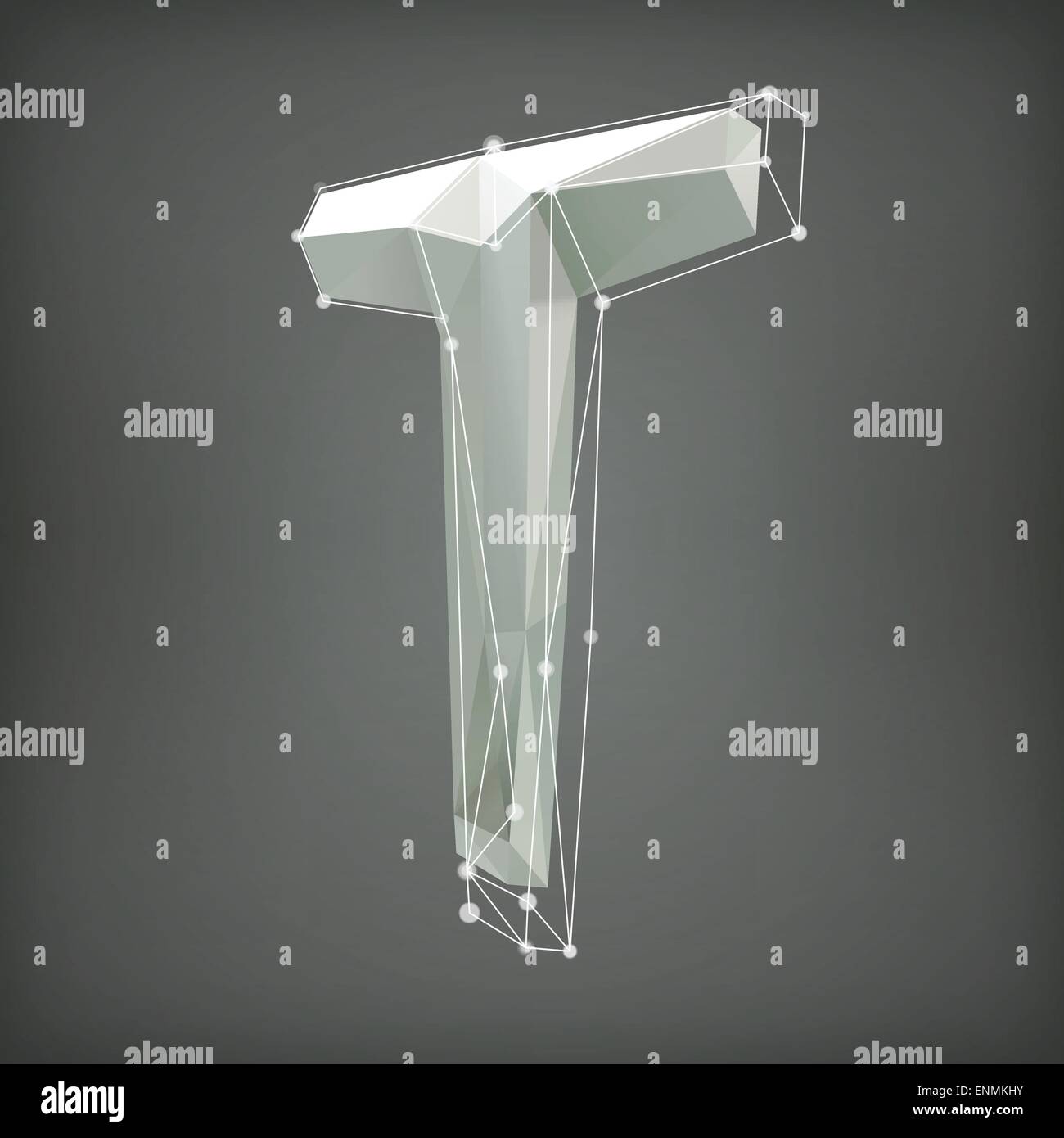 Low poly alphabet. Letter. Vector illustration EPS 10 Stock Vector ...