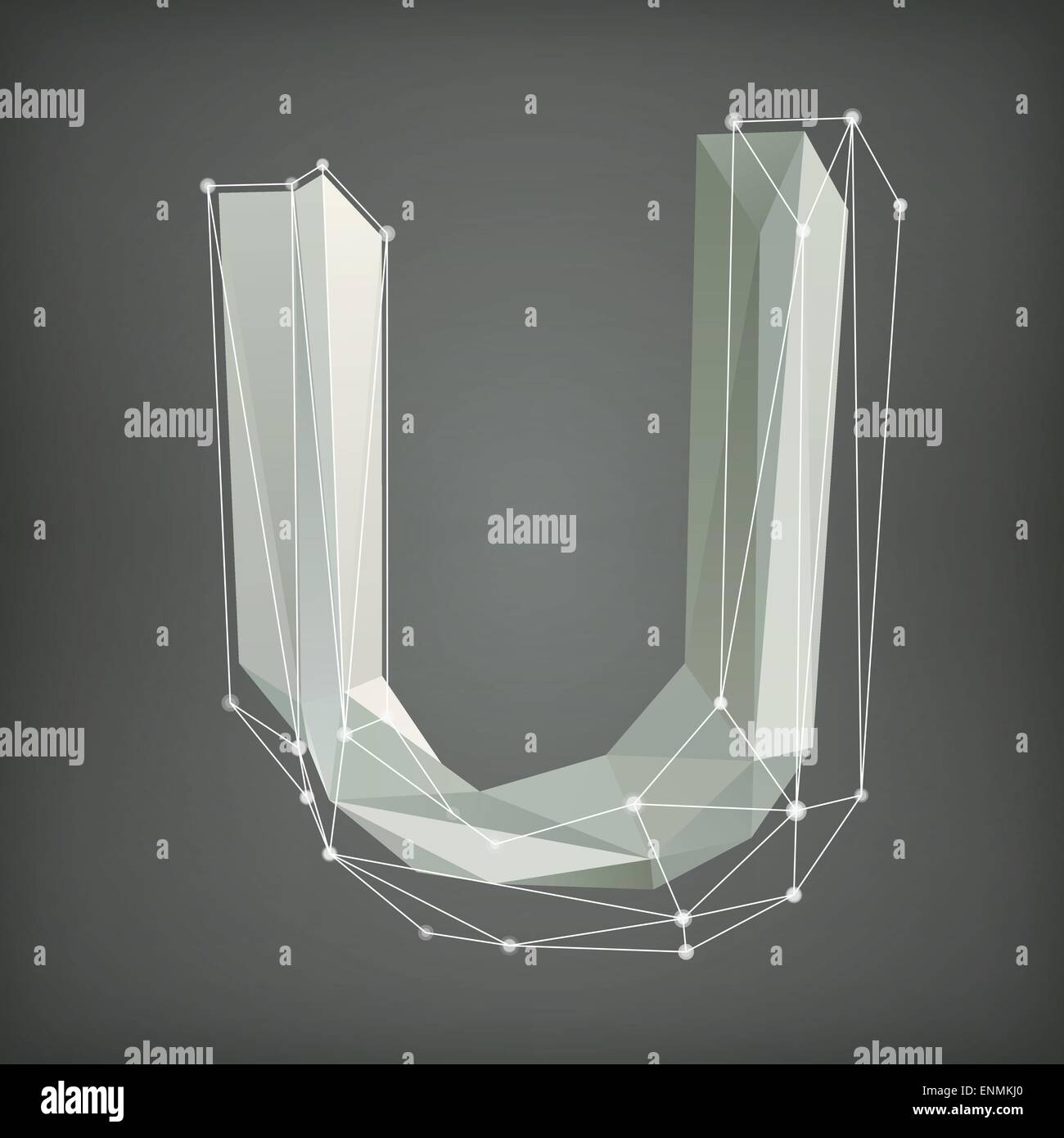 Low poly alphabet. Letter. Vector illustration EPS 10 Stock Vector ...