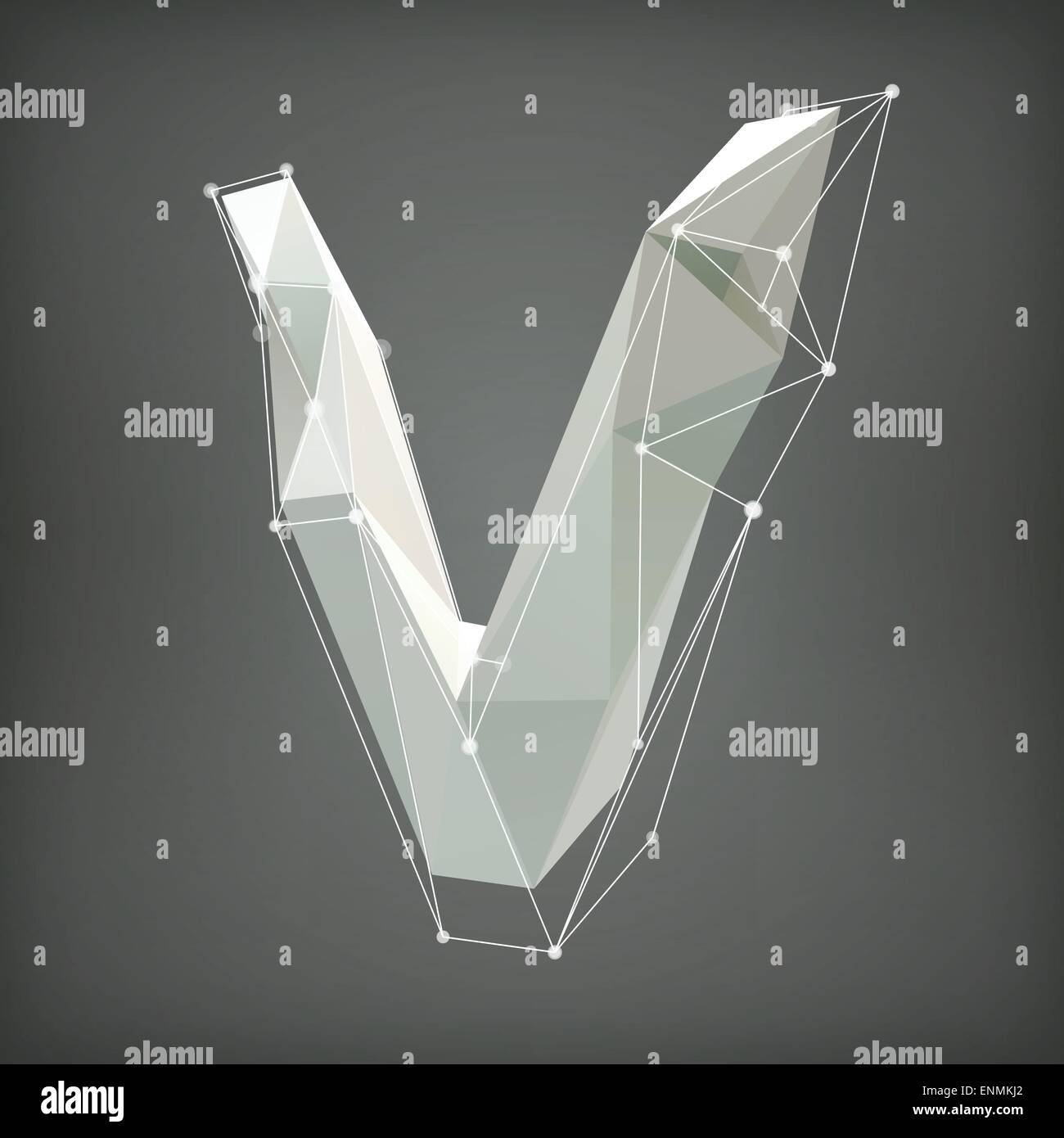 Low poly letters Stock Vector Images - Alamy