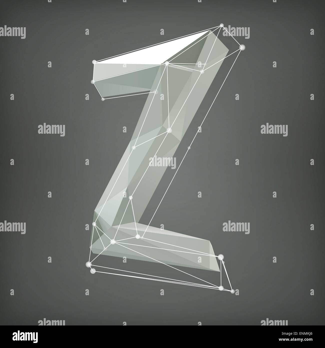 Low poly alphabet. Letter. Vector illustration EPS 10 Stock Vector ...