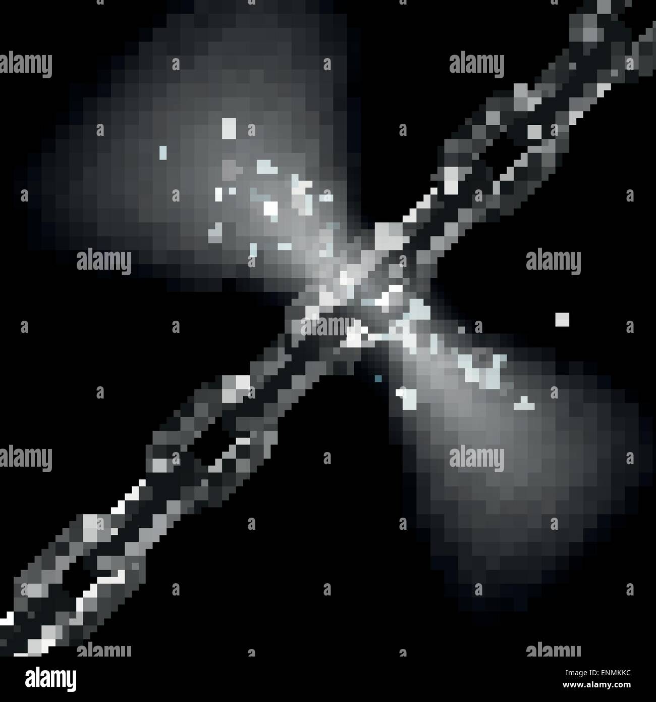 Chain breaking isolated over background. Vector illustration Stock ...