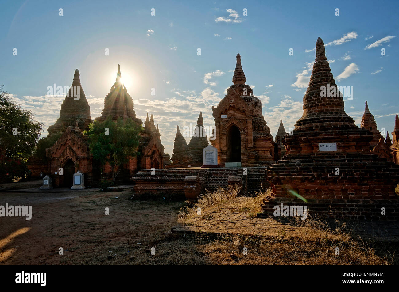 Bagan at sunset Stock Photo - Alamy
