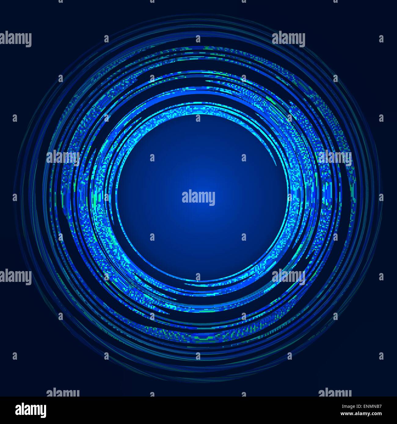 Abstract blue swirl circle bright background. Vector illustration for ...