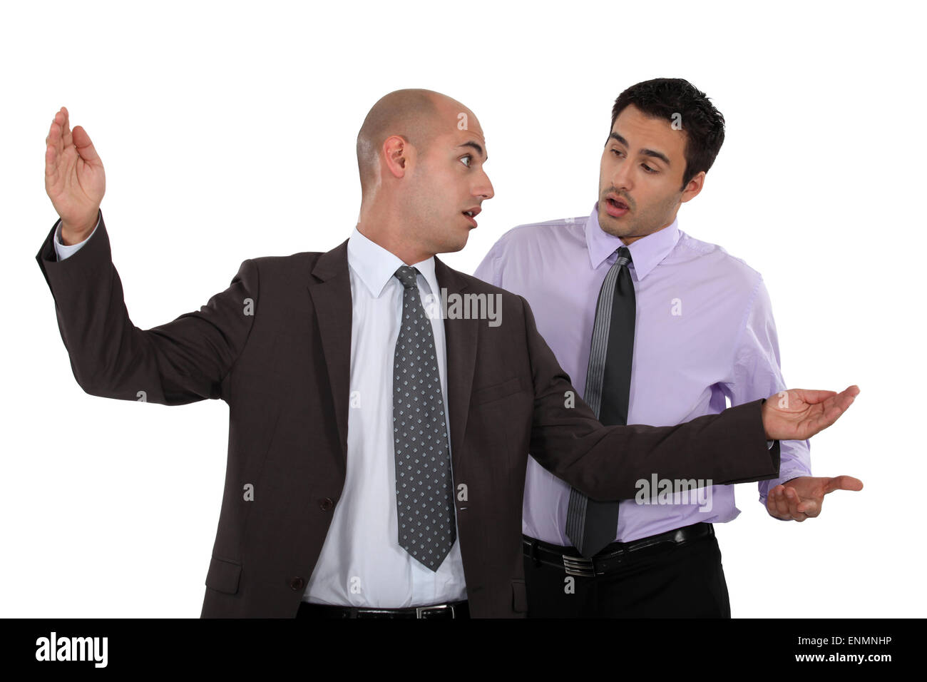 Businessmen having a disagreement Stock Photo - Alamy