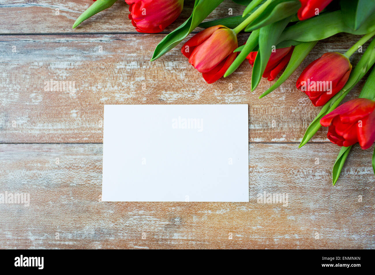 Blank paper red flowers hi-res stock photography and images - Alamy