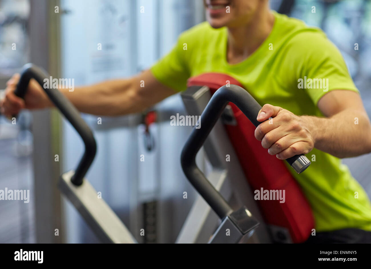 Man fit chest closeup hi-res stock photography and images - Alamy