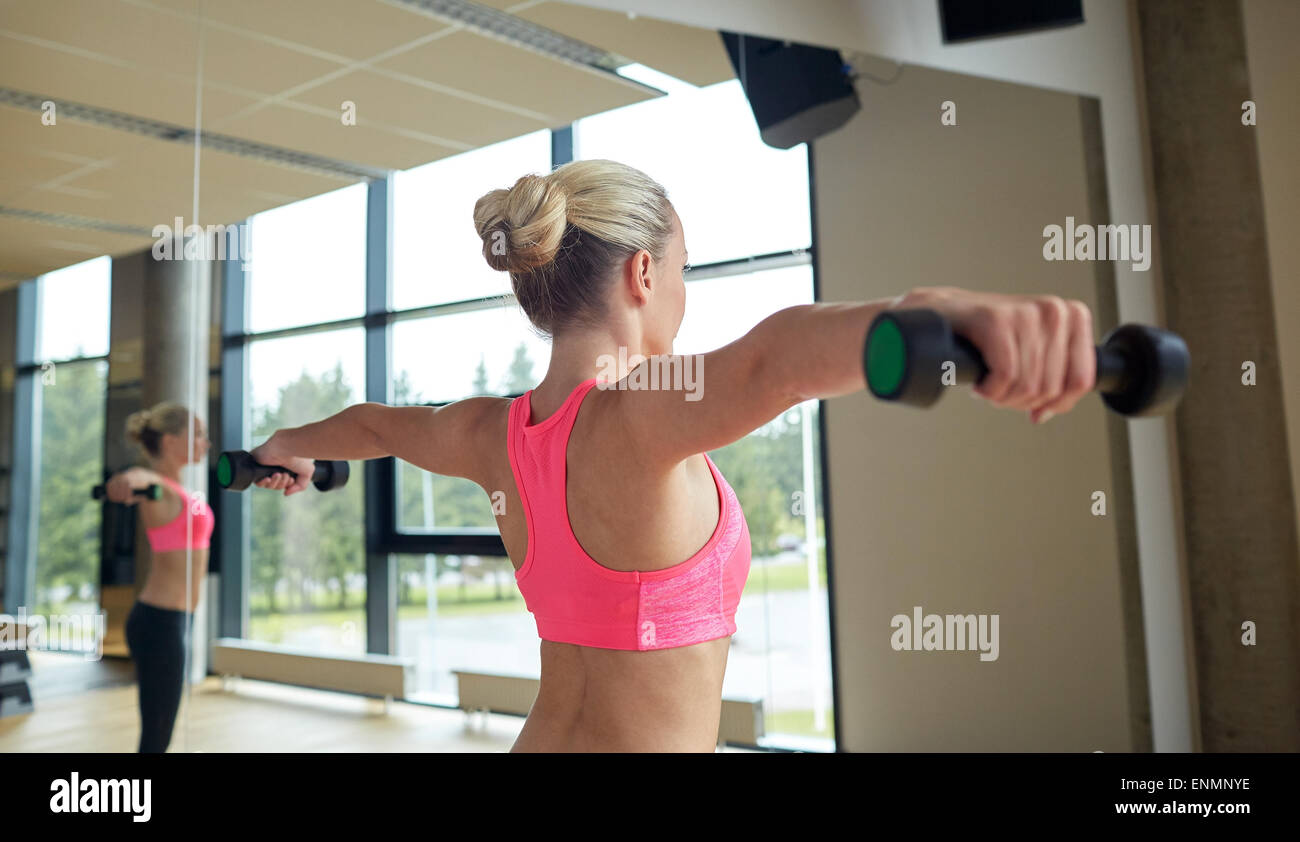 Women flexing muscles in gym hi-res stock photography and images - Alamy