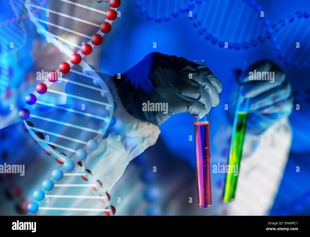 close up of scientist making test in laboratory Stock Photo - Alamy