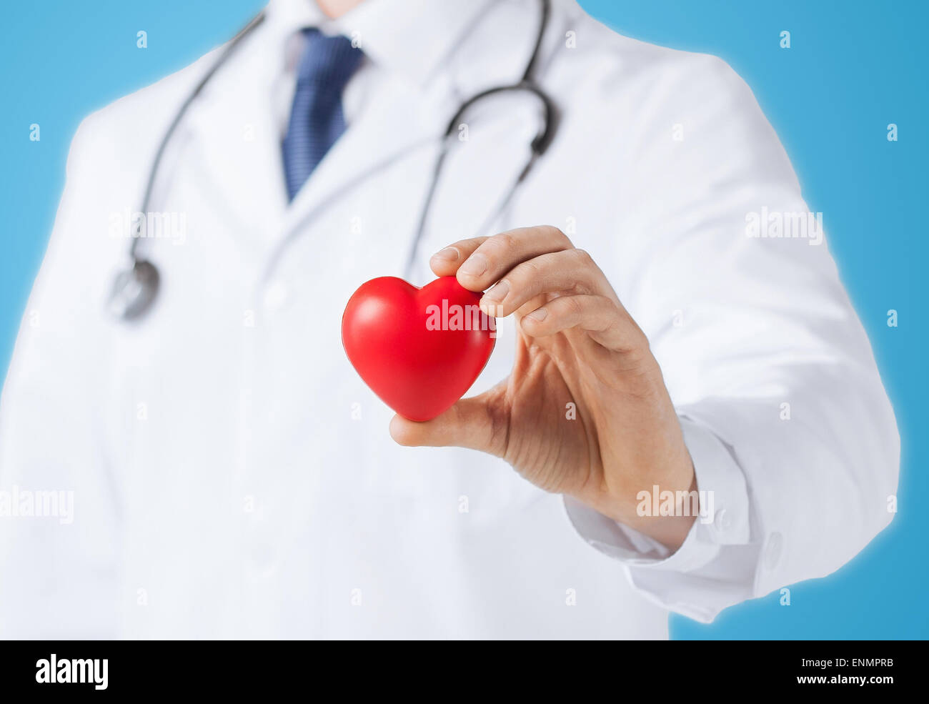 male doctor with heart Stock Photo - Alamy