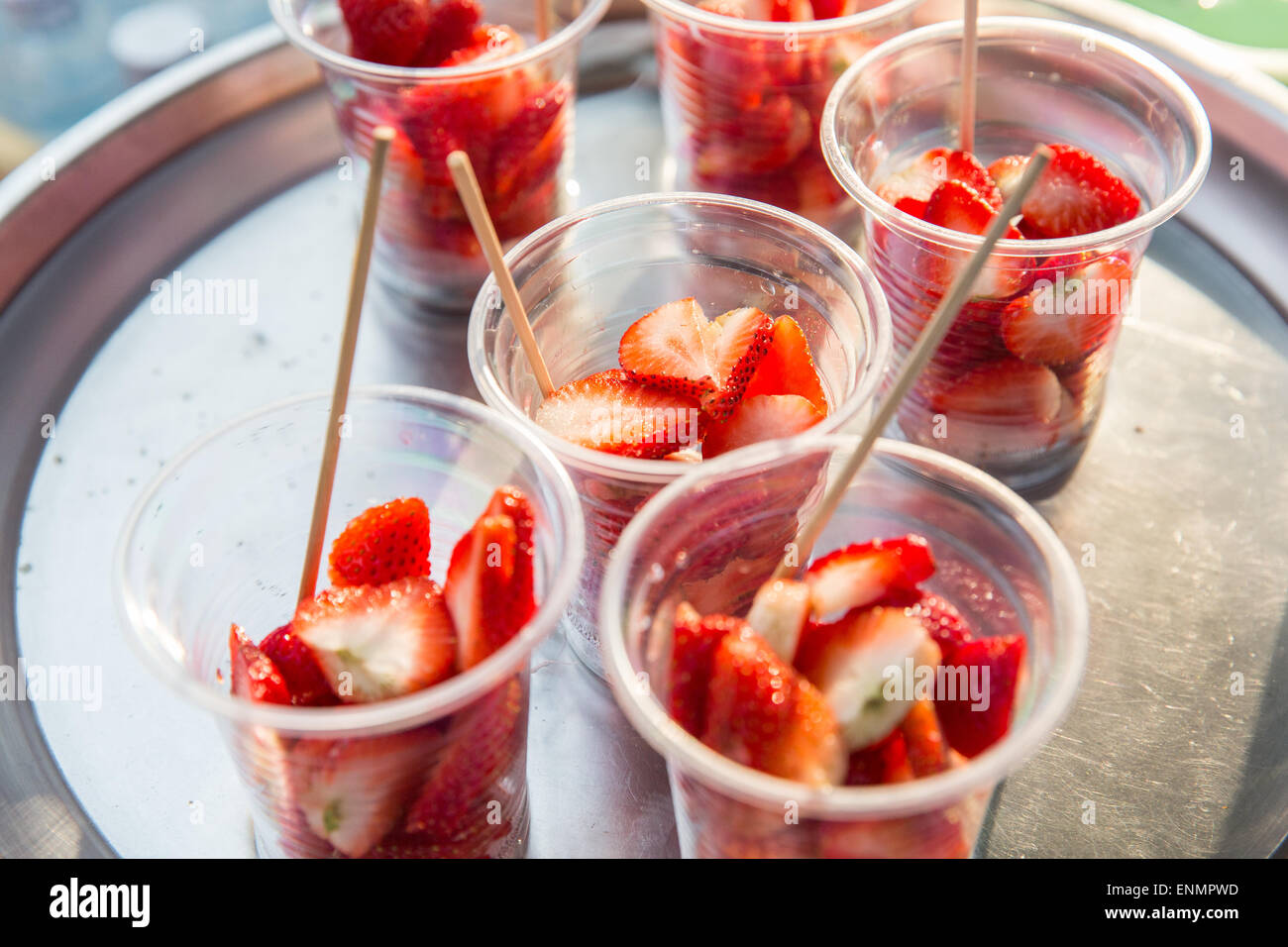 Plastic cup fruit salad fruits hi-res stock photography and images - Alamy