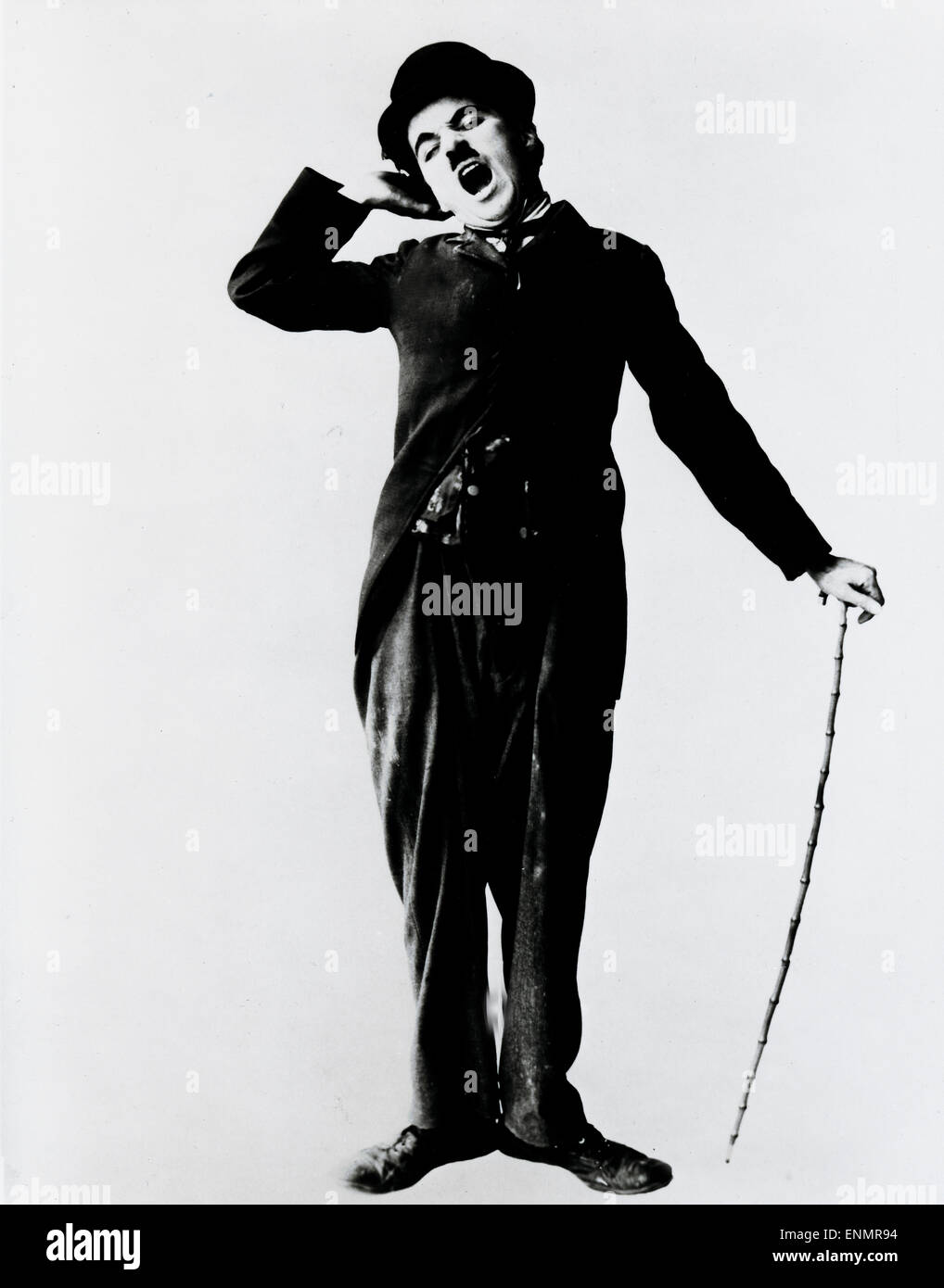 Der US-amerikanische Filmschauspieler Charles Chaplin (1889 - 1977) in ...