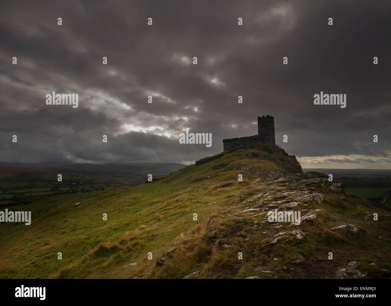 Brentor Church Dartmoor National Park in Devon Uk Stock Photo - Alamy