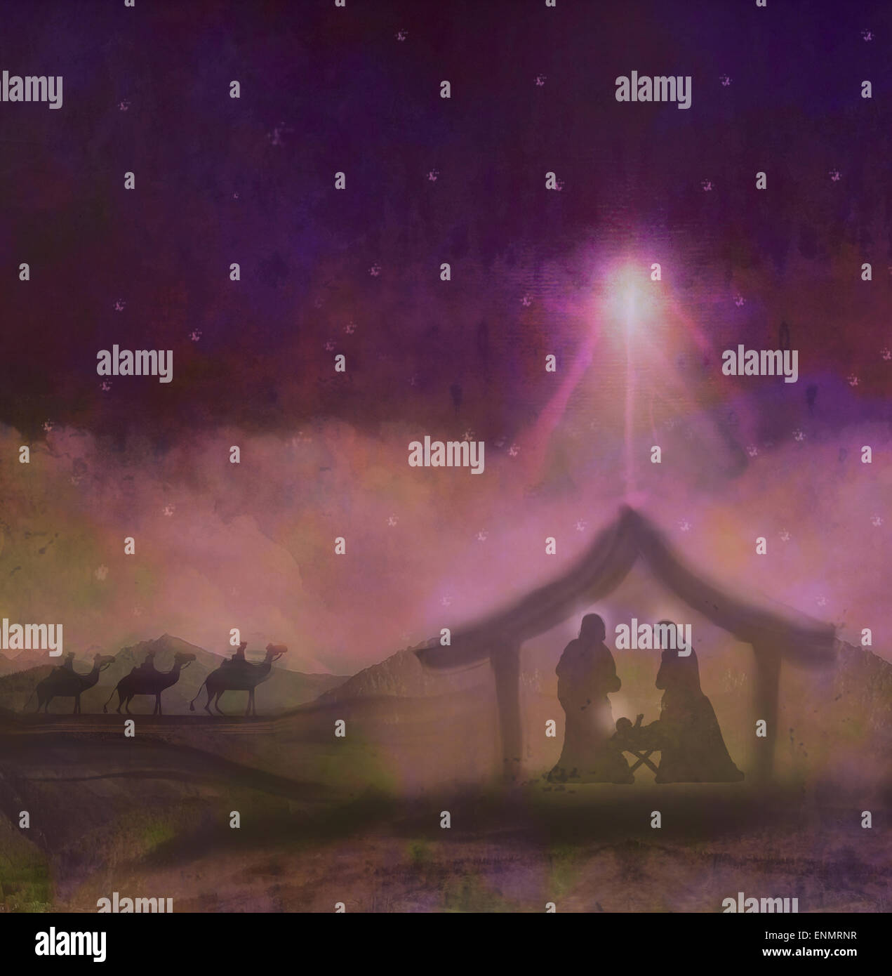 Bethlehem landscape sunset hi-res stock photography and images - Alamy