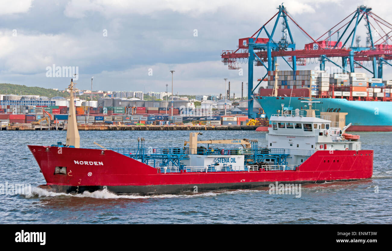 Gothenburg Port Tanker, Gota River, Sweden, Scandinavia, Europe Stock ...