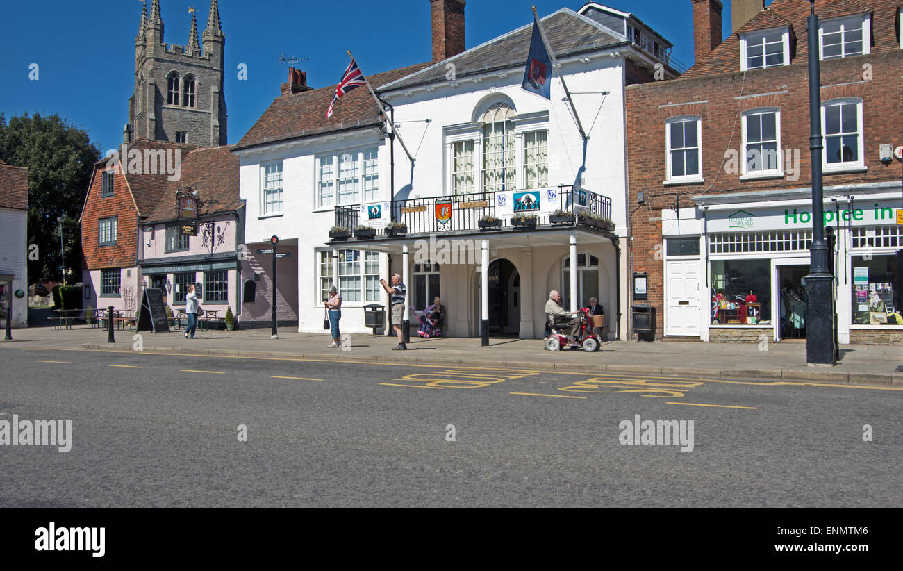 Tenterden Kent England Town Hall High Street Stock Photo - Alamy