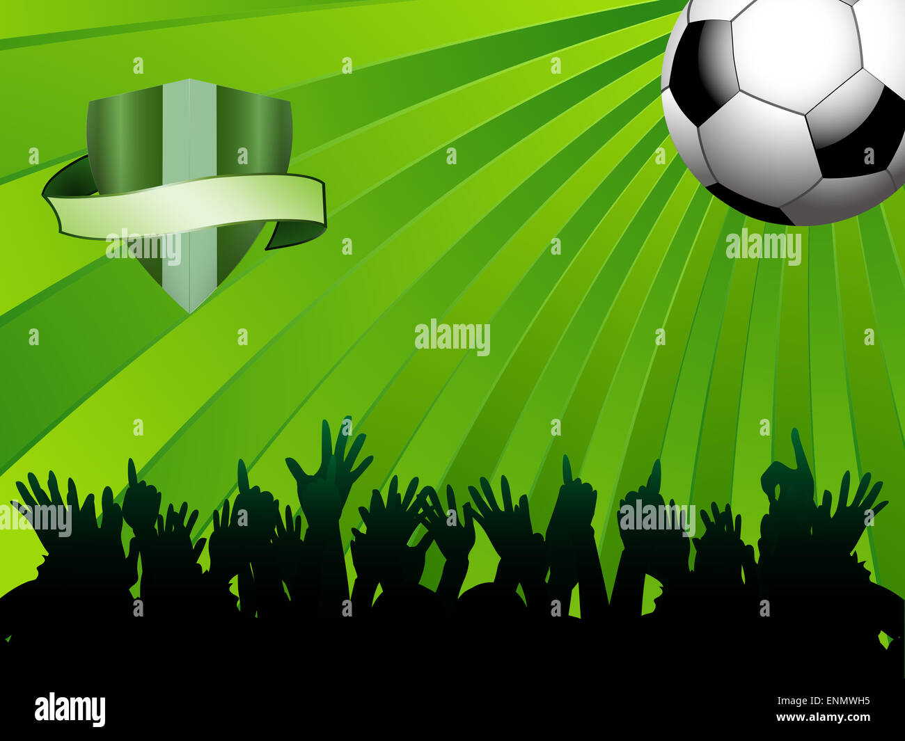 Vector football crowd hi-res stock photography and images - Alamy