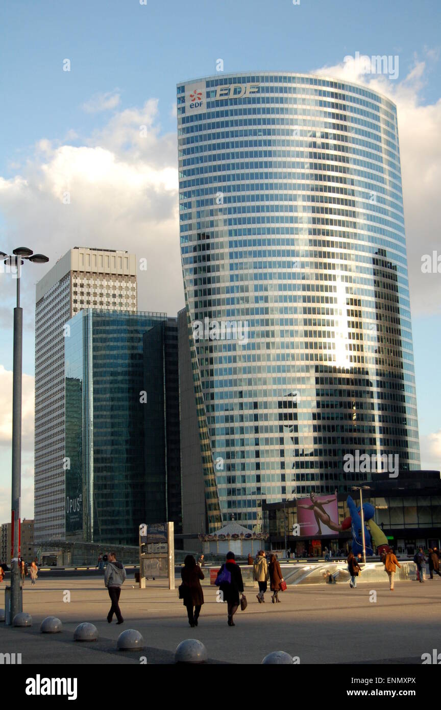 The EDF Building at La Defense, Paris Stock Photo - Alamy
