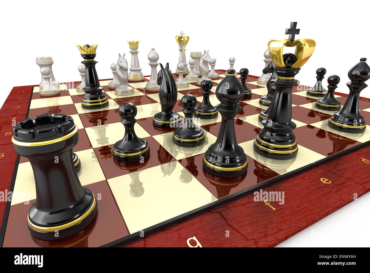 Chess game board Stock Photo - Alamy