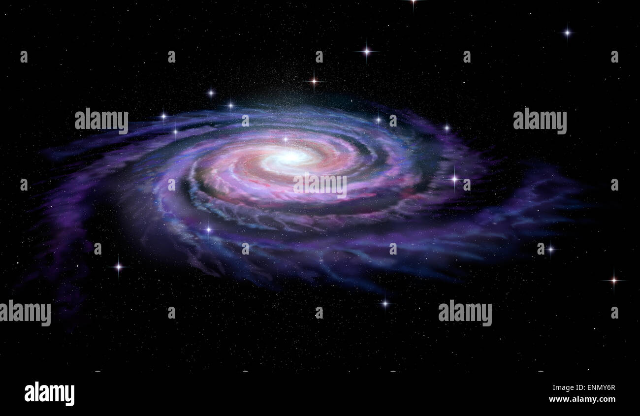 Spiral Galaxy Milky Way Stock Photo - Alamy