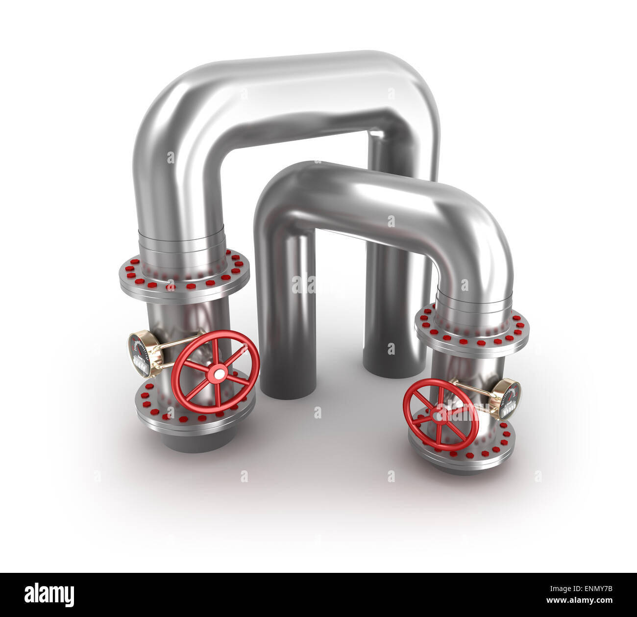 Industrial valves and pipes Stock Photo - Alamy