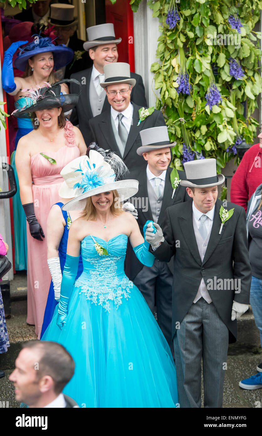Helston Flora Day 2015,midday dance Stock Photo - Alamy