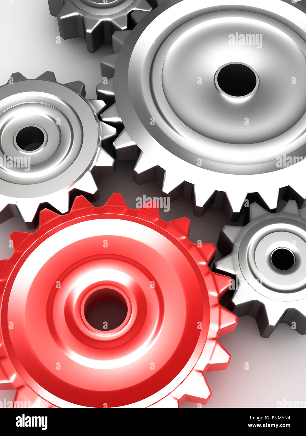 Steel gear wheels concept Stock Photo - Alamy