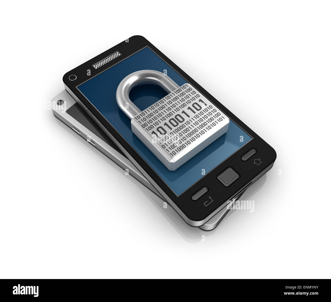 Smartphone with lock. Security concept Stock Photo - Alamy