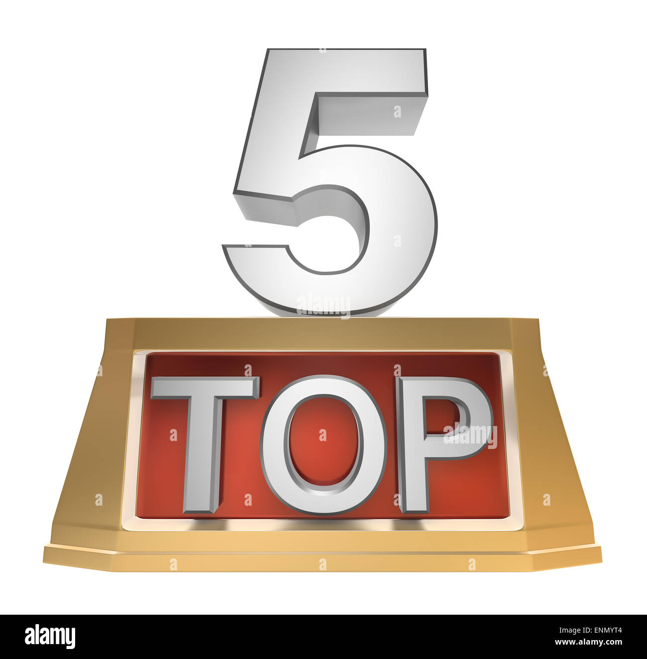 Top 5 list Cut Out Stock Images & Pictures - Alamy