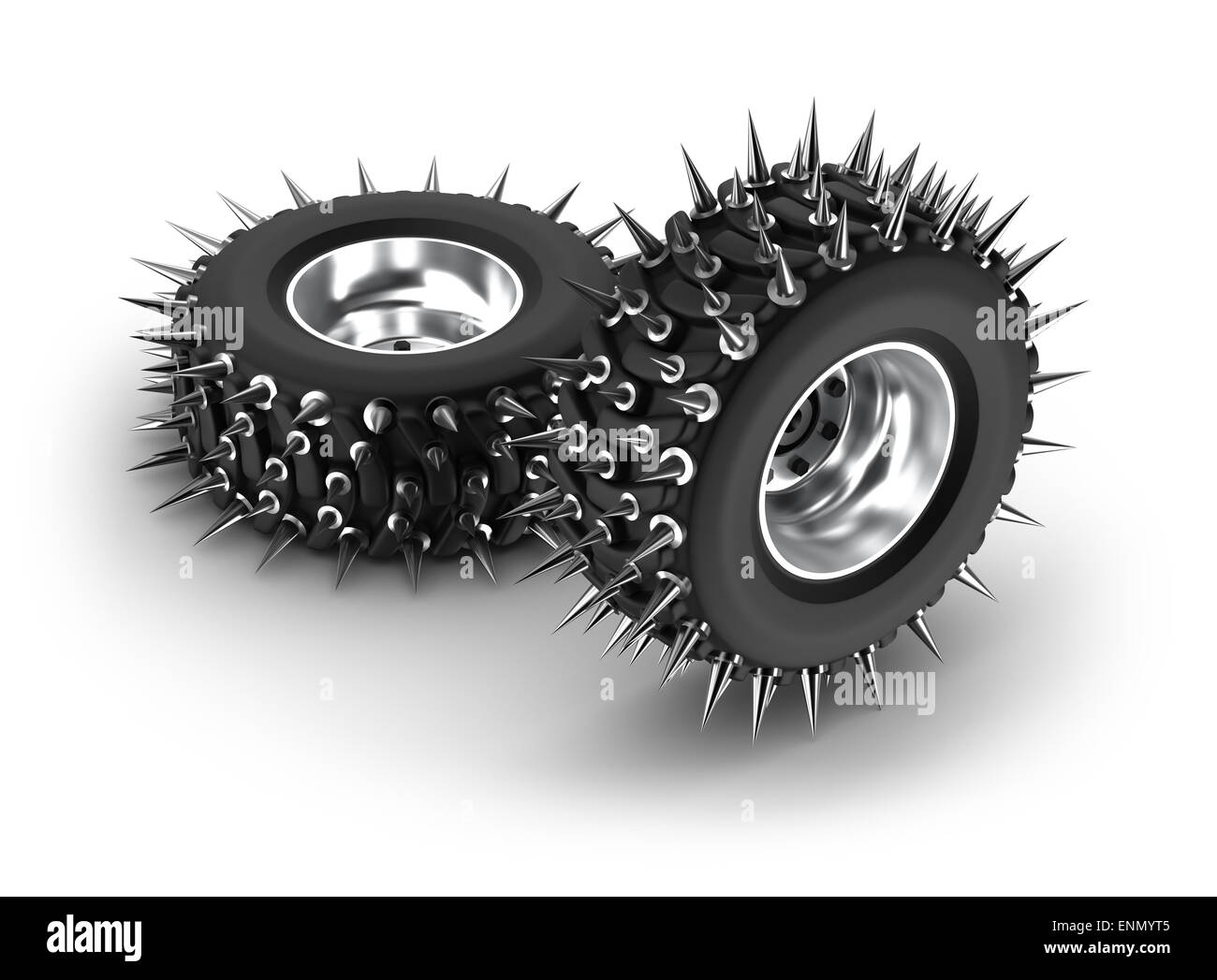 Ice spiked tyre hi-res stock photography and images - Alamy