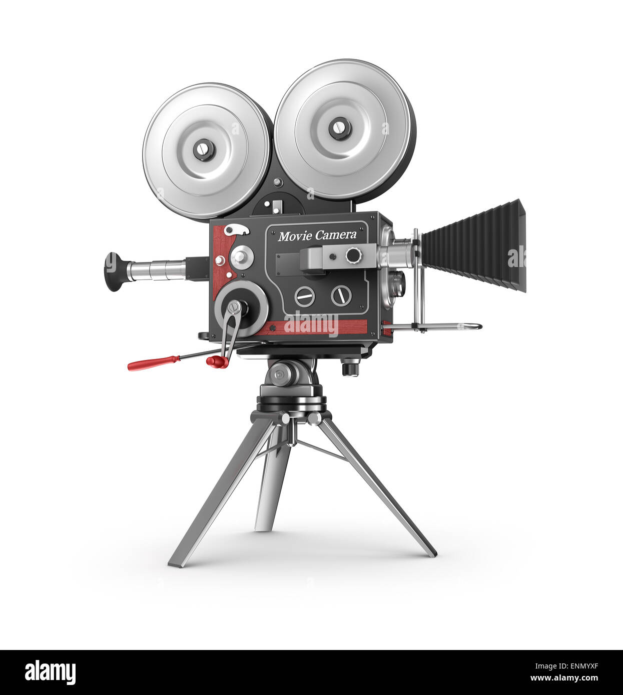 Old style movie camera Stock Photo - Alamy